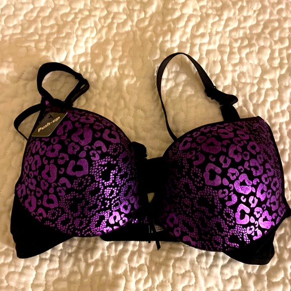 Intimates & Sleepwear | Metallic Purple Pushup Bra | Poshmark